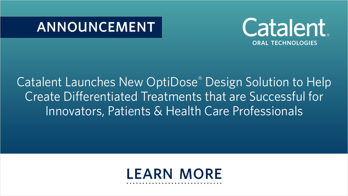 Catalent Launches New OptiDose® Design Solution