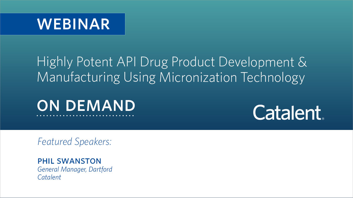 Highly Potent API Drug Product Development and Manufacturing